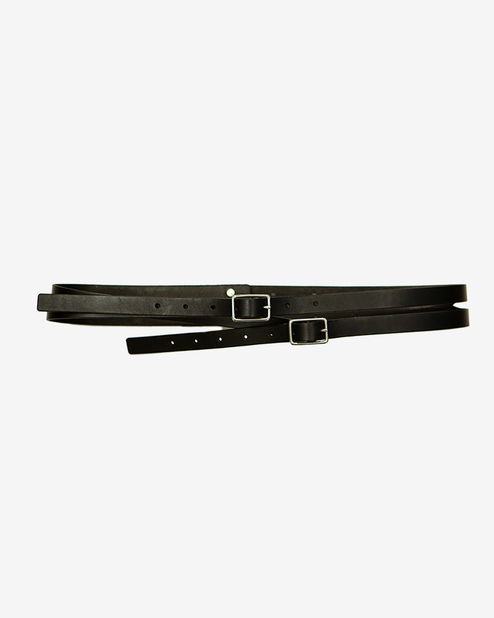 Novel / Double Strap Belt Black - Road Sign