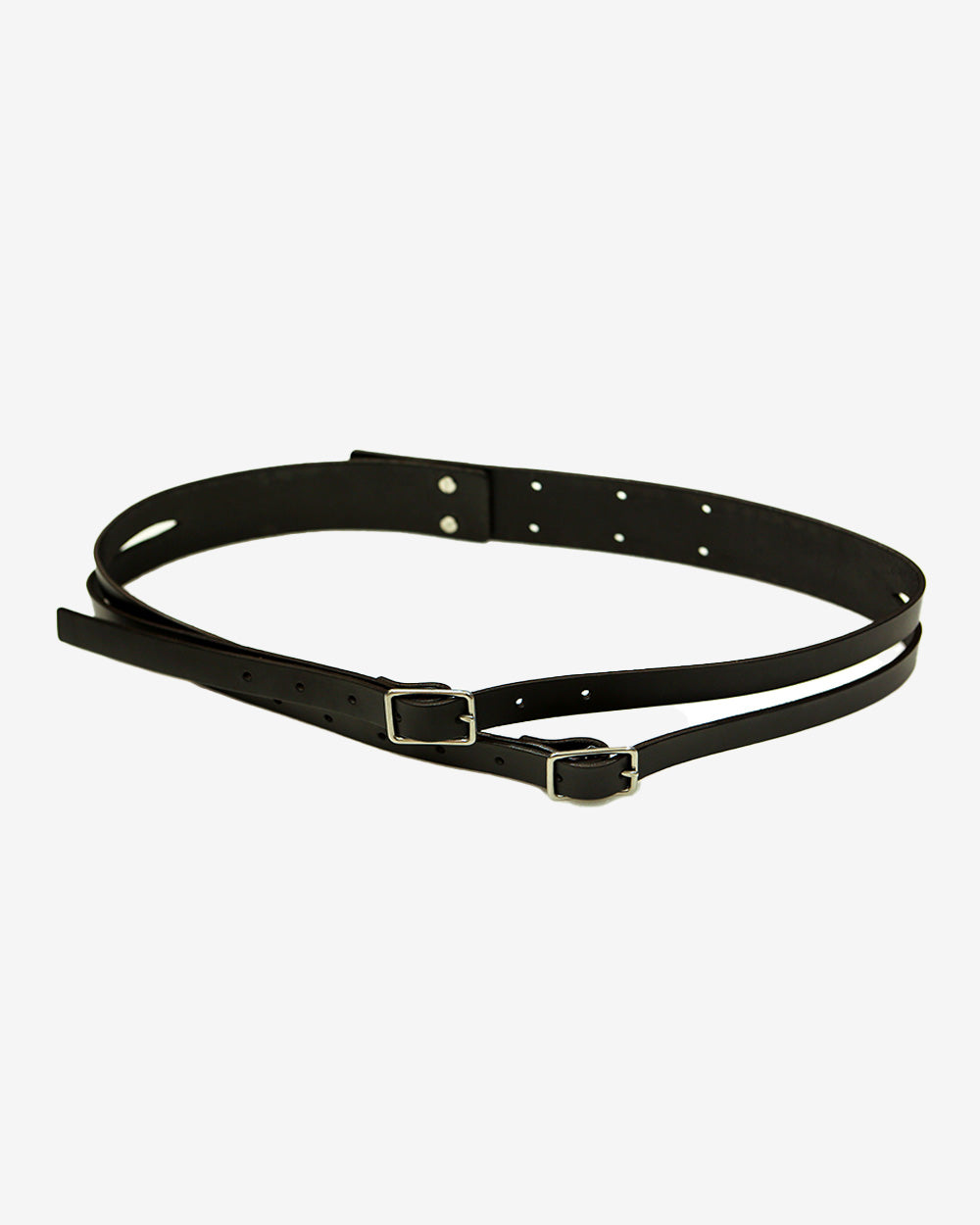 Novel / Double Strap Belt Black - Road Sign