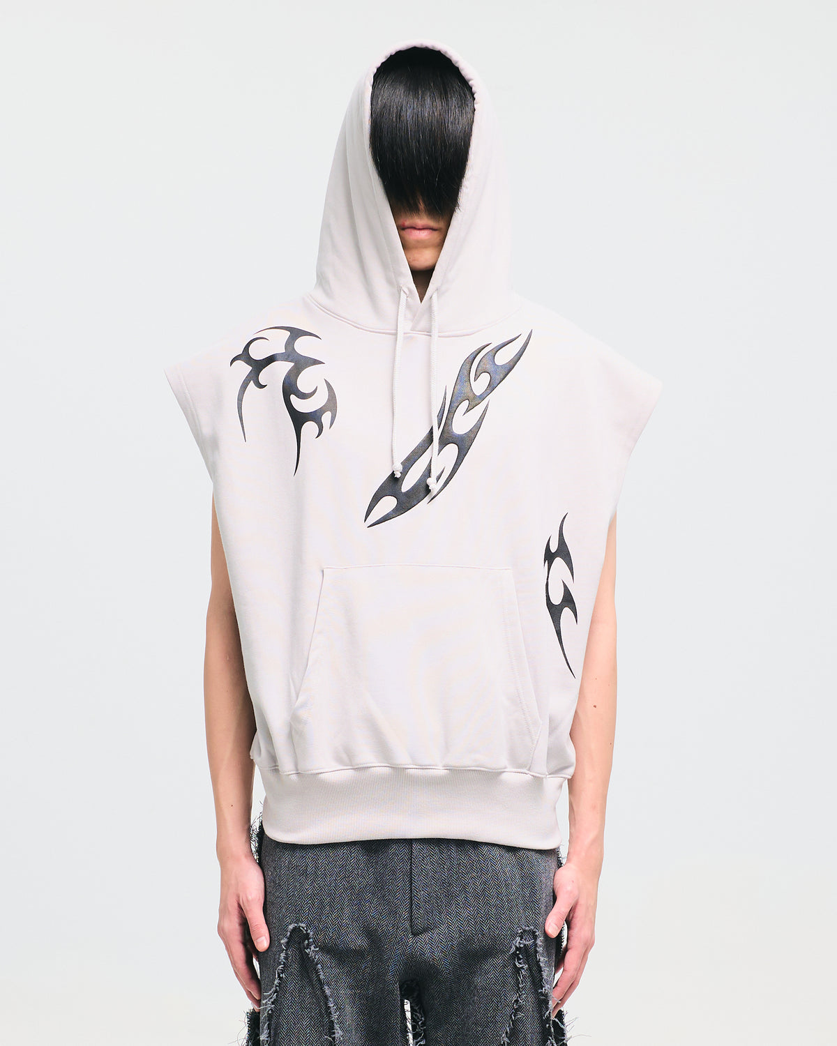 NUL1.ORG / (nu-14) Road Sign Vector Hoodie Vest - Road Sign