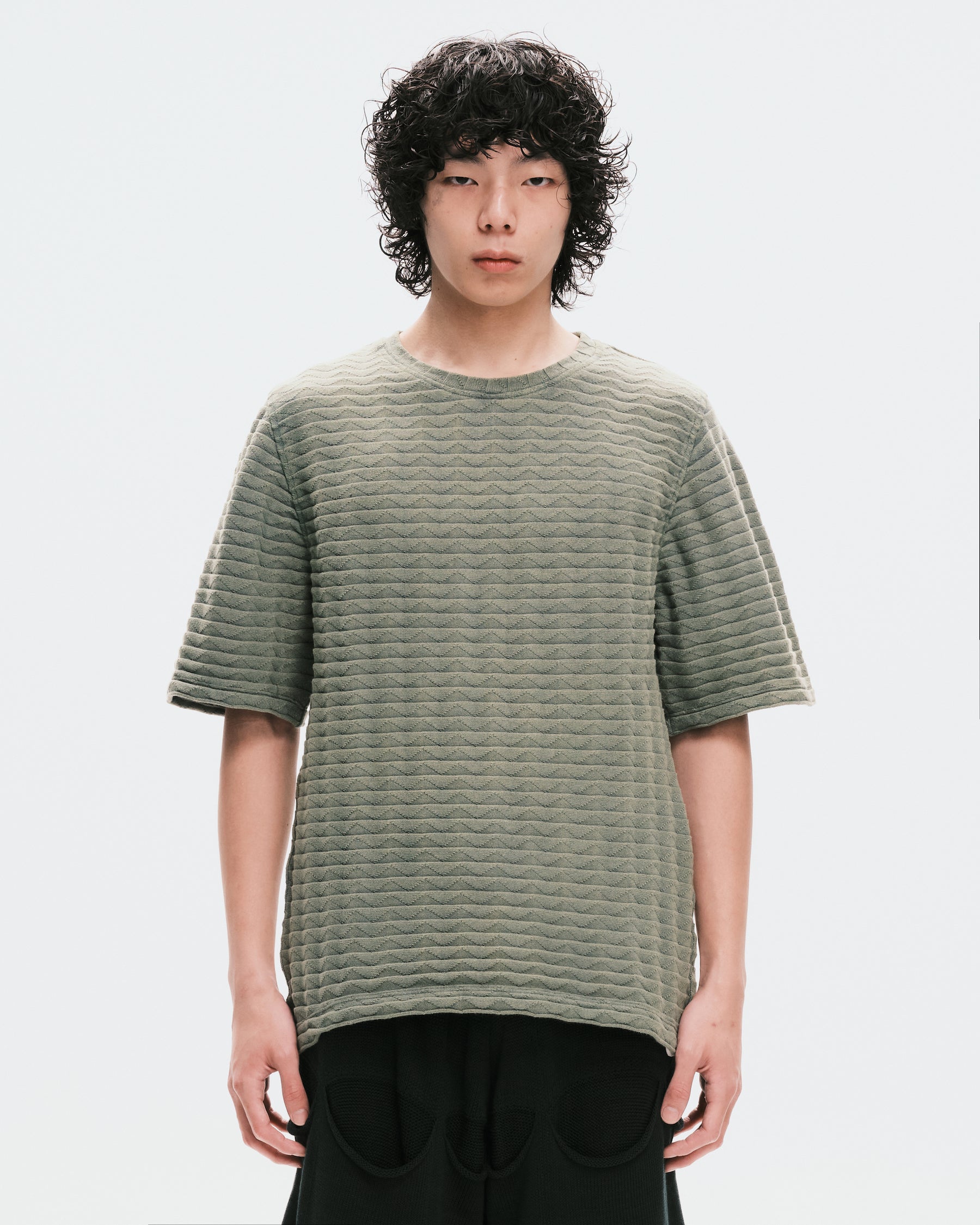 ISA BOULDER / Fusco Crew-Neck T-Shirt Green Tea - Road Sign